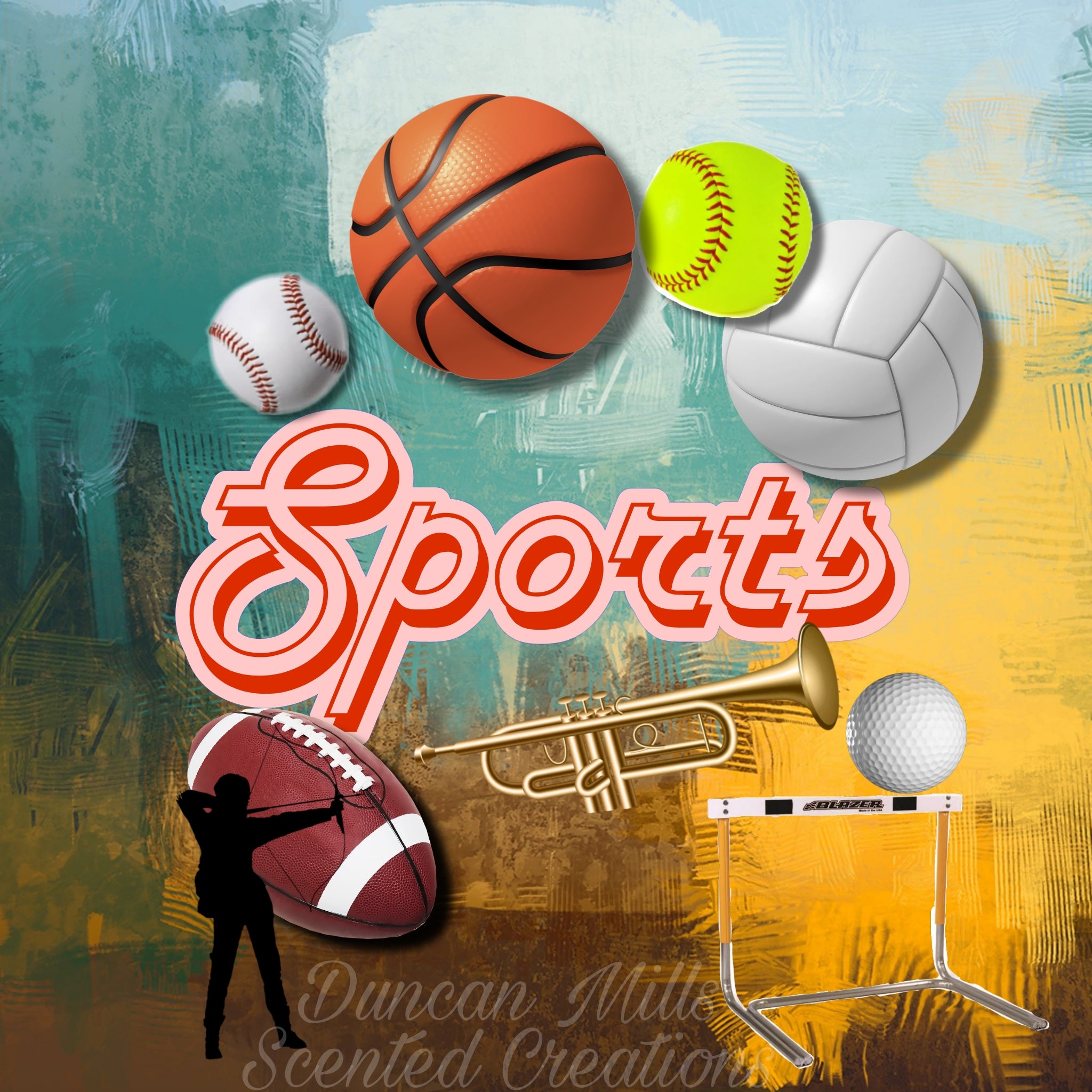 Custom Sports🏈🏀🏐🥁 – Duncan Mills Scented Creations